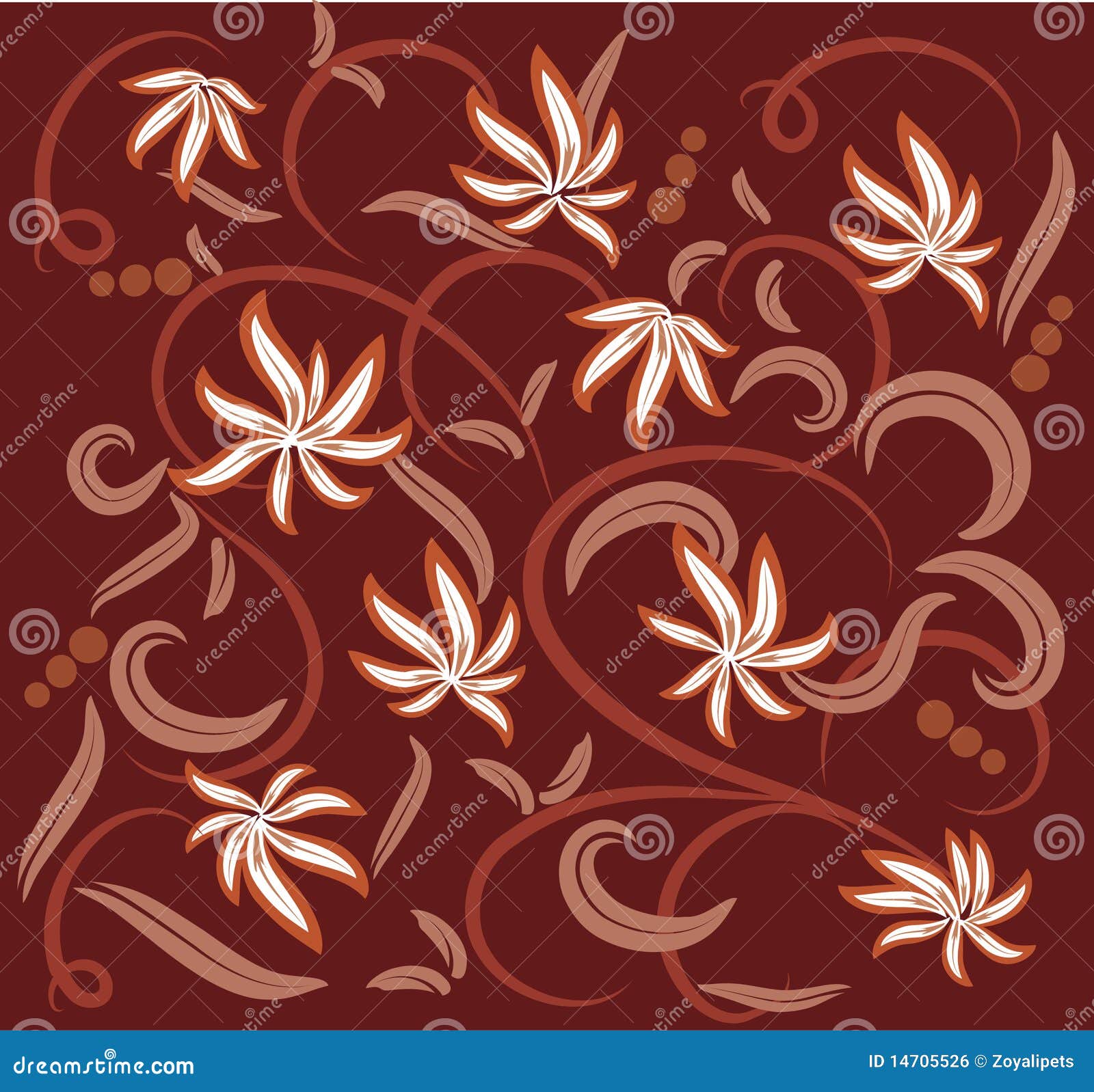 Flower Pattern , Element for Design Stock Vector - Illustration of ...