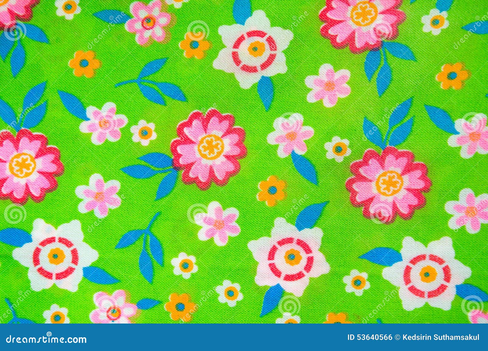 Flower Pattern on the Fabric Stock Photo - Image of beauty, curves ...