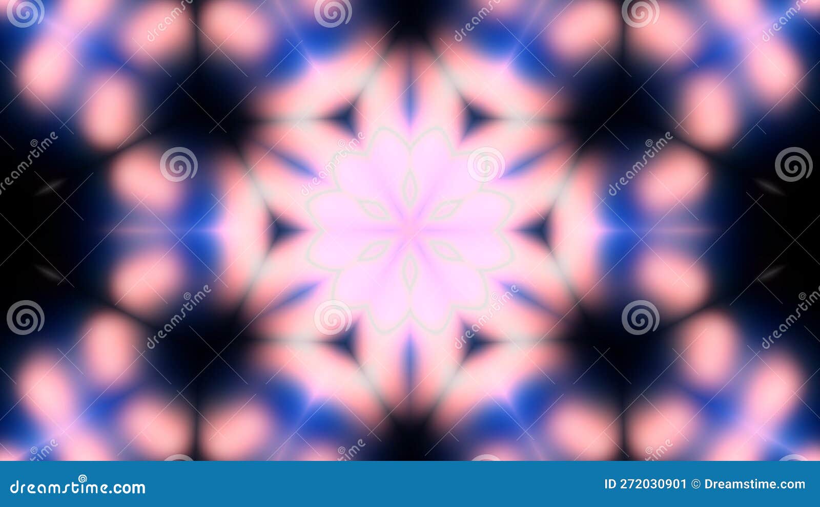 Flower Pattern Kaleidoscope Background Stock Illustration ...