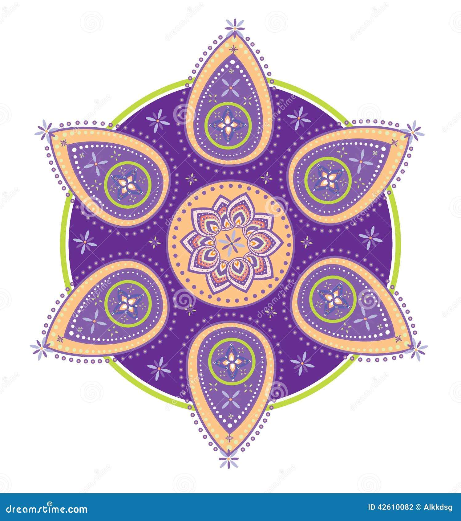 Flower pattern mandala stock vector. Illustration of backdrop - 42610082