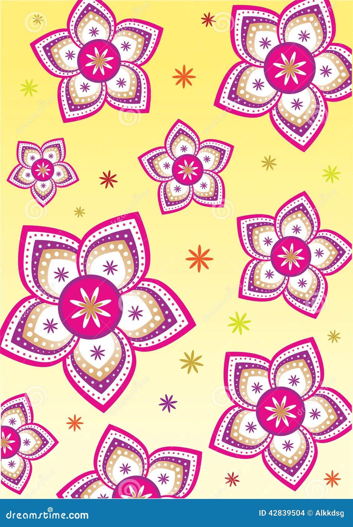 Flower pattern mandala stock vector. Illustration of grow - 42839504