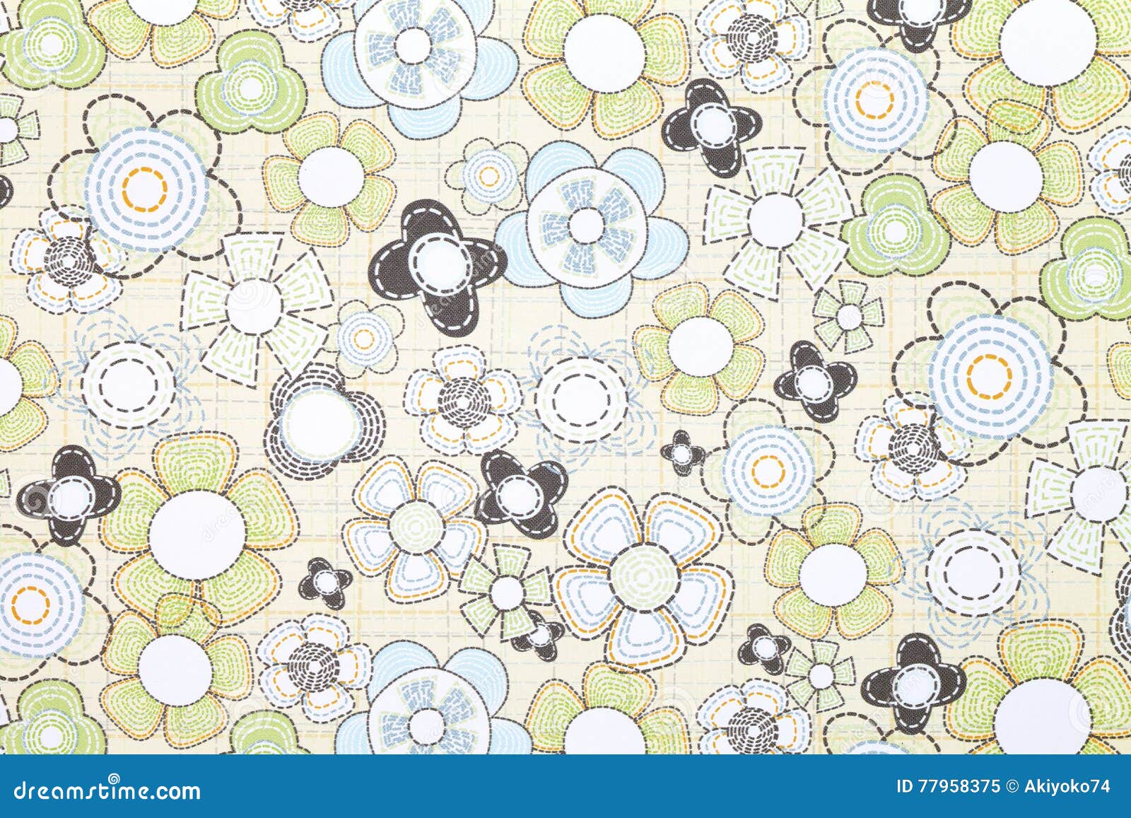 Flower pattern paper stock image. Image of fabric, flower - 77958375