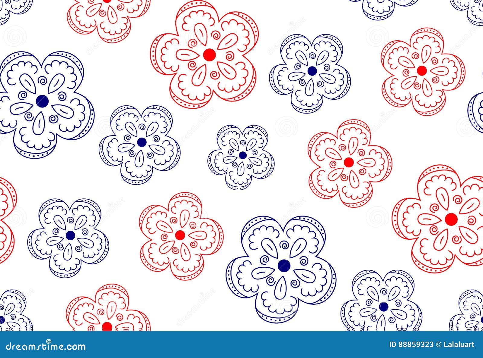 Flower pattern stock vector. Illustration of backgrounds - 88859323