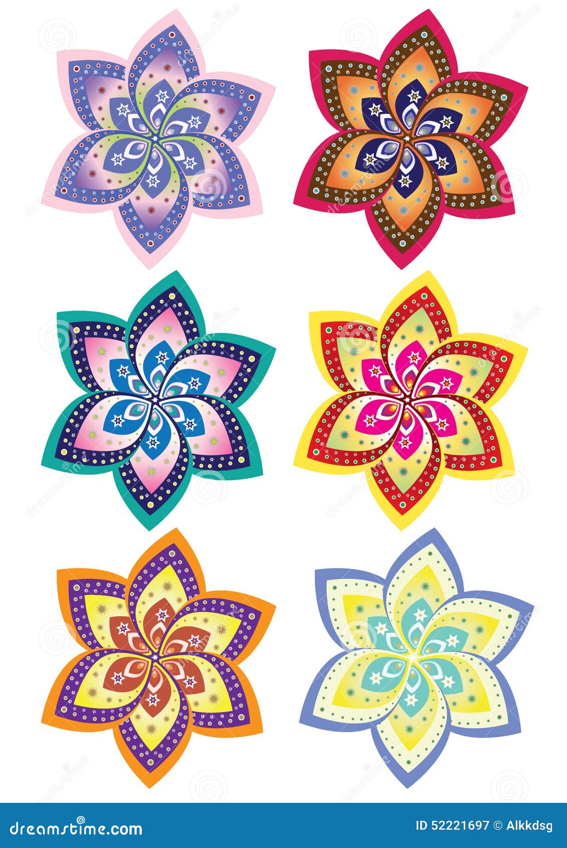 Flower Pattern stock vector. Illustration of decorative - 52221697