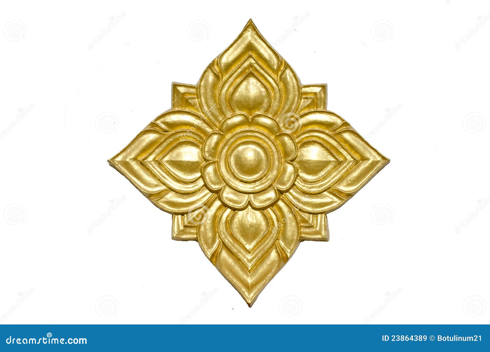 Flower Pattern on Temple Wall. Stock Image - Image of textured ...