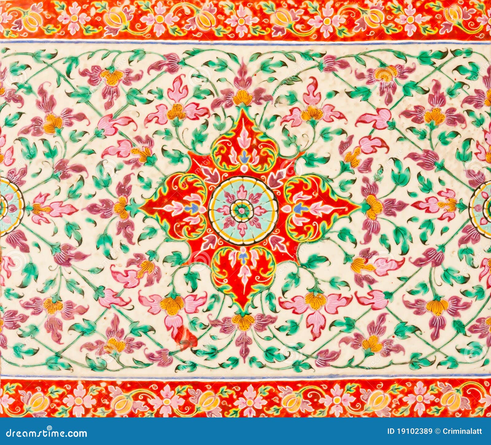 Flower Pattern Tile Texture Stock Image - Image of blue, exterior: 19102389