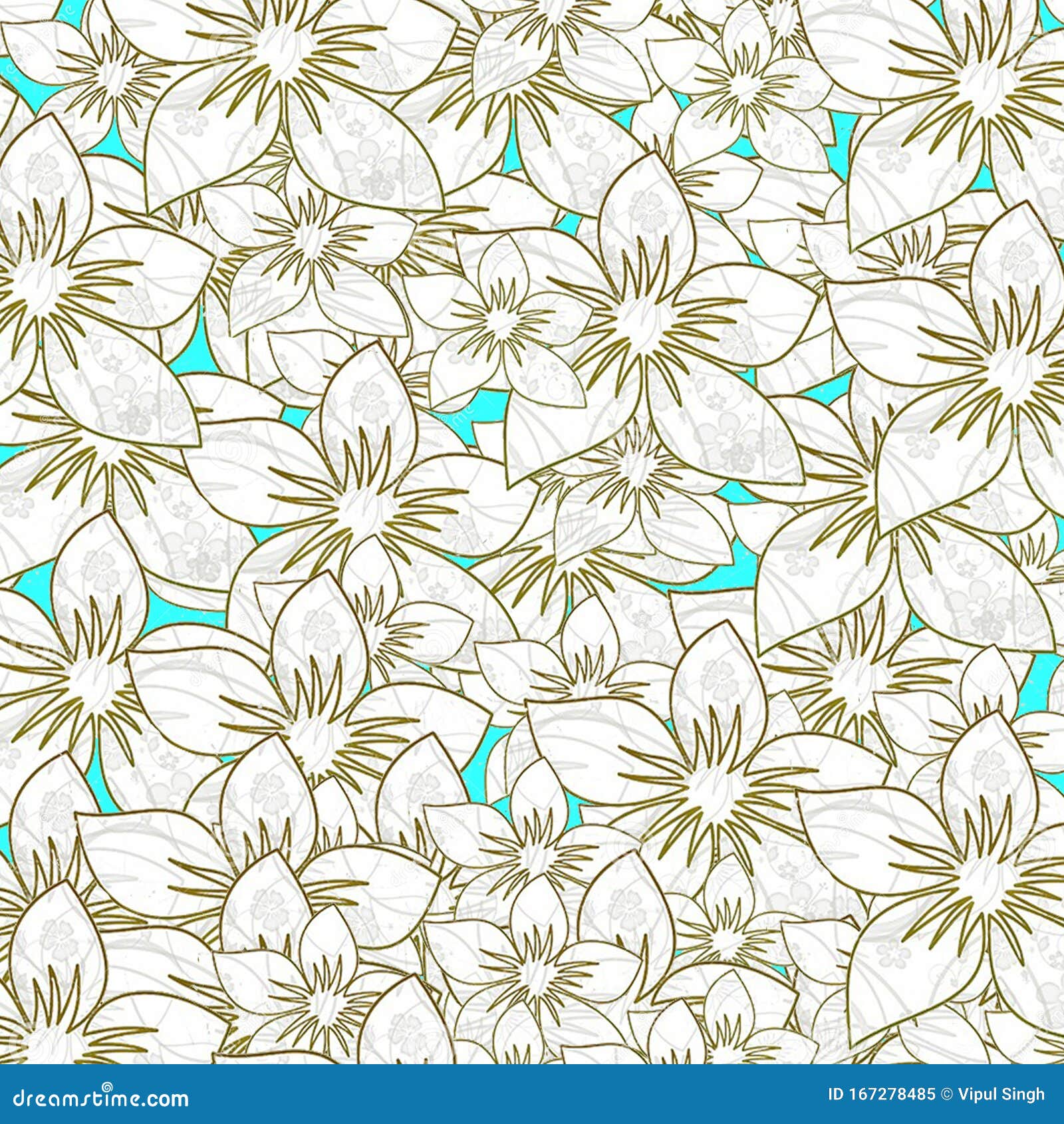 Flower Pattern Wallpaper Seamless Repeatedly Flowers Design Flora ...