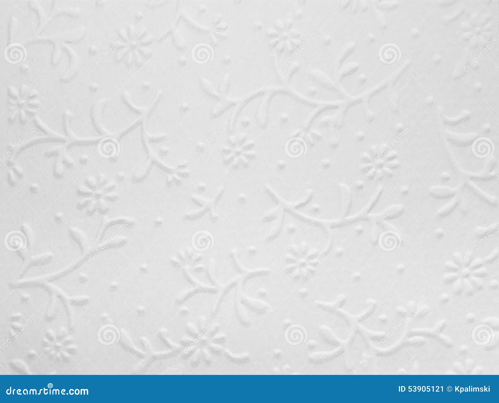 Flower Pattern White Paper Texture Stock Image - Image of napkin, rough ...