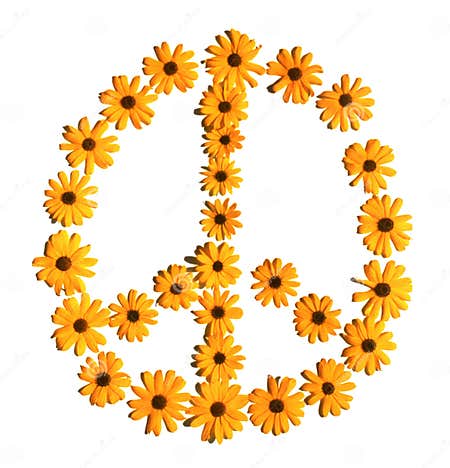 Flower peace sign stock image. Image of love, flowers - 5877173