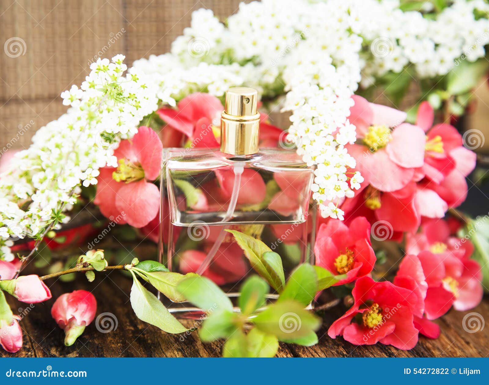 Flower Perfume Bottle stock photo. Image of essential - 54272822