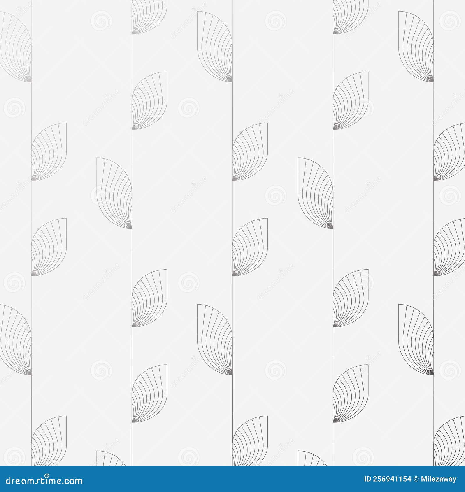 Flower Petal or Leaves Geometric Pattern Vector Background. Repeating ...