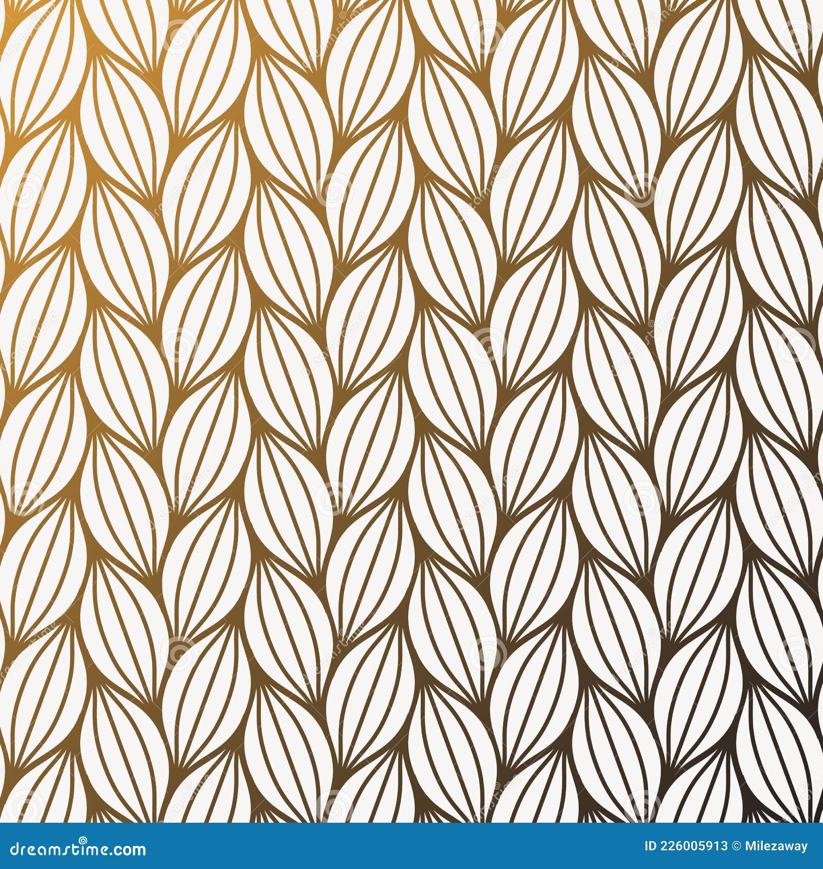 Flower Petal or Leaves Geometric Pattern Vector Background. Repeating ...