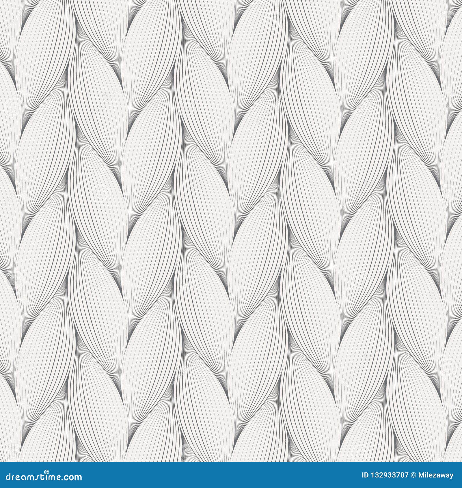 Flower Petal or Leaves Geometric Pattern Vector Background. Repeating ...