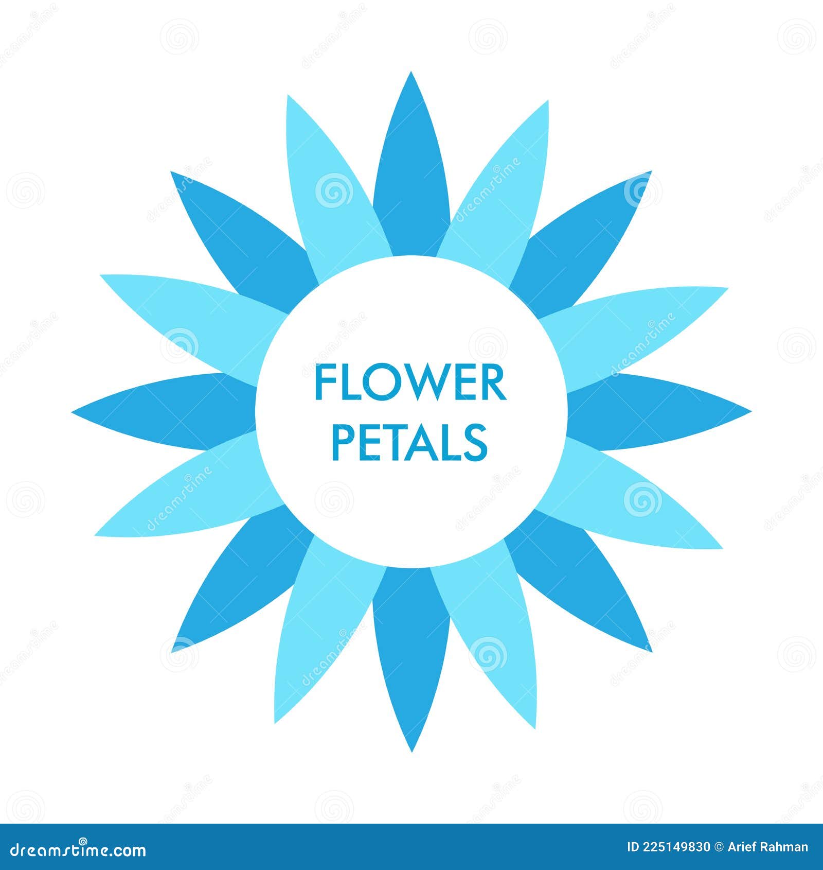 Flower Petals Background Design. Beautiful Flower Petals Illustration ...