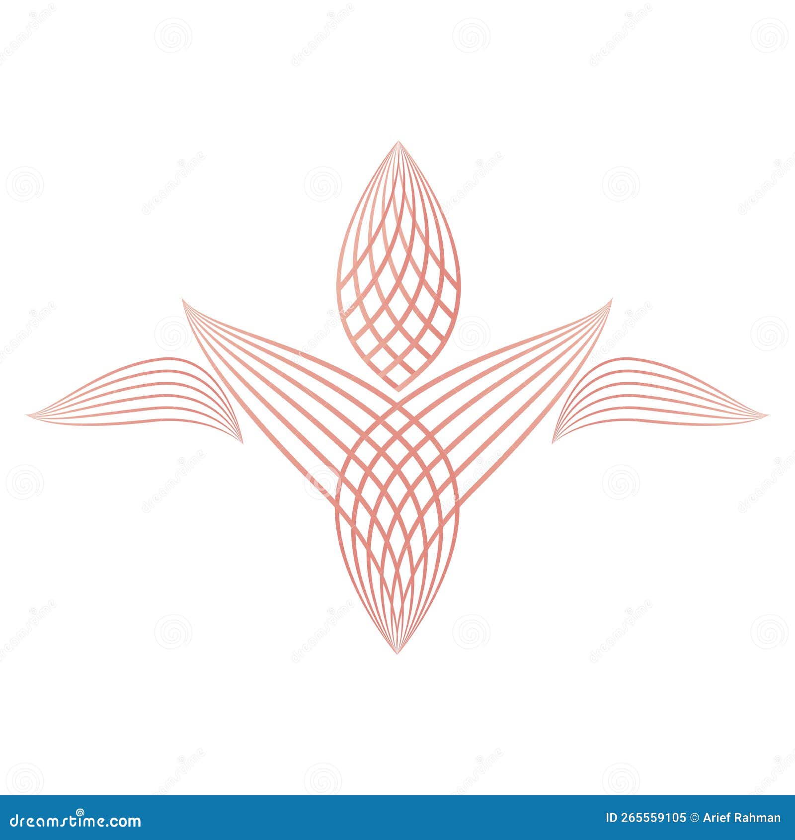 Beautiful Flower Petals, Flower Line Design Stock Vector - Illustration ...