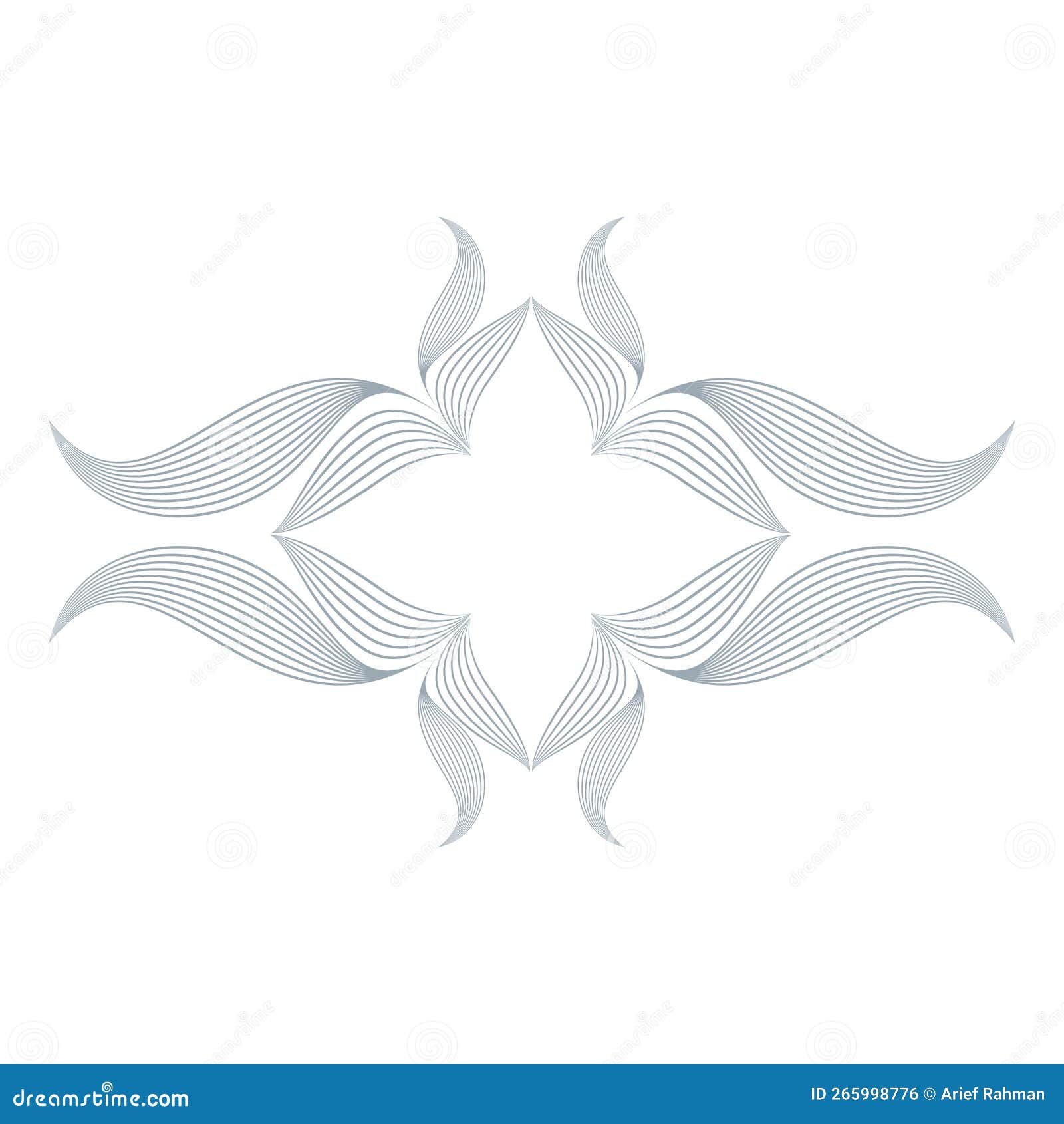Beautiful Flower Petals, Flower Line Design Stock Vector - Illustration ...