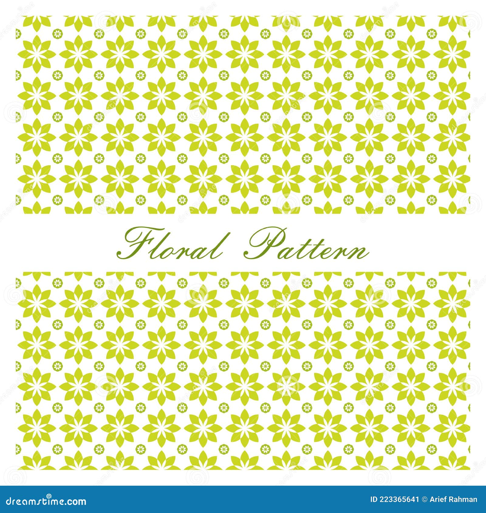 Flower Petals Seamless Pattern. Beautiful Flower Petals Illustration ...