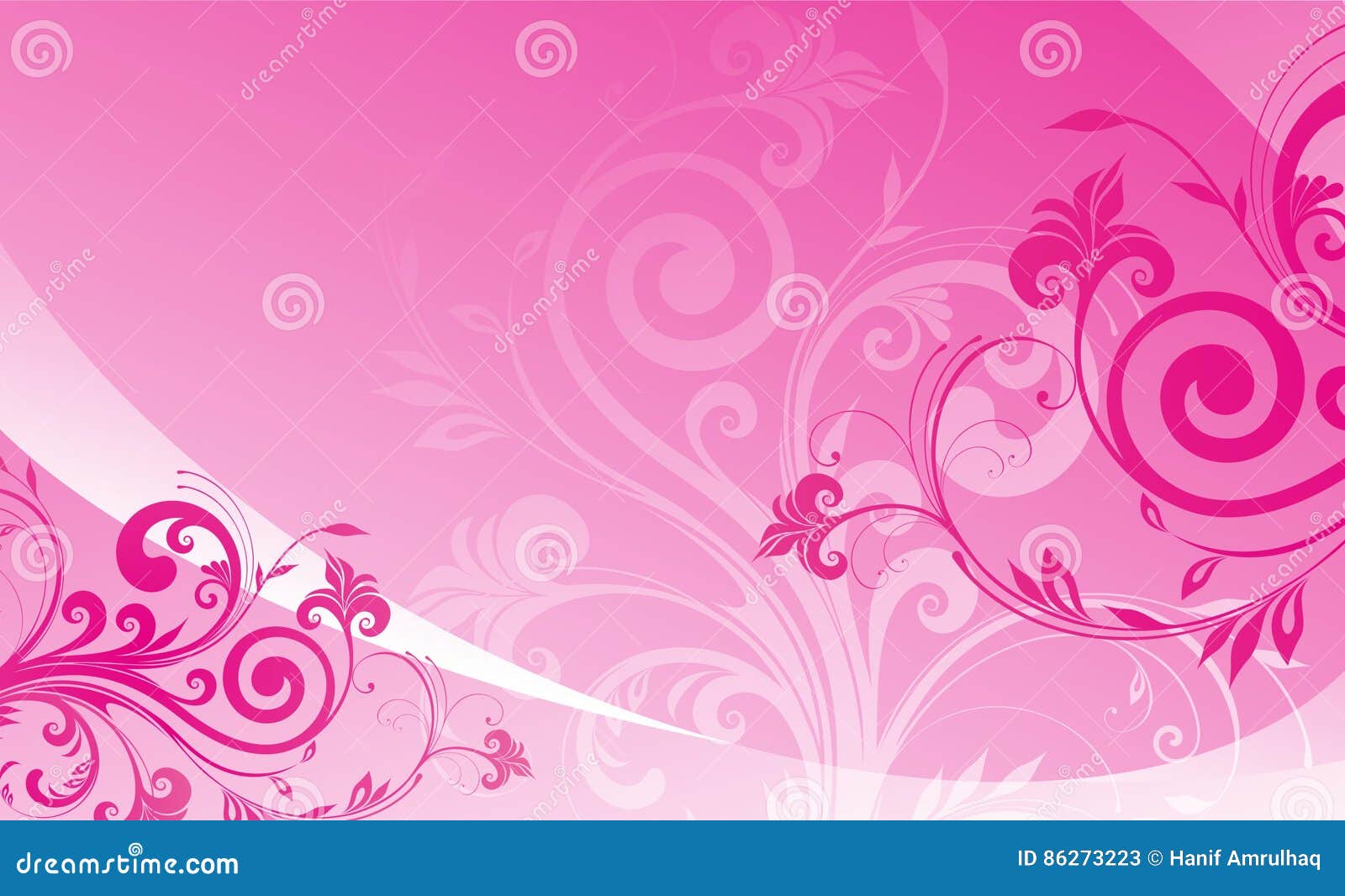 Flower Pink Love Design Ornament Stock Vector - Illustration of happy ...