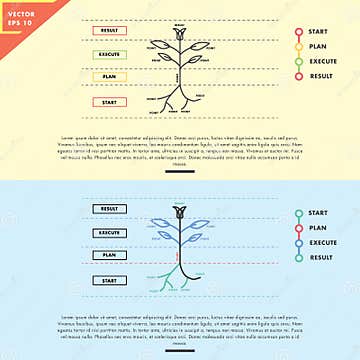 Flower Plant Infographic Analogy Stock Vector - Illustration of ...