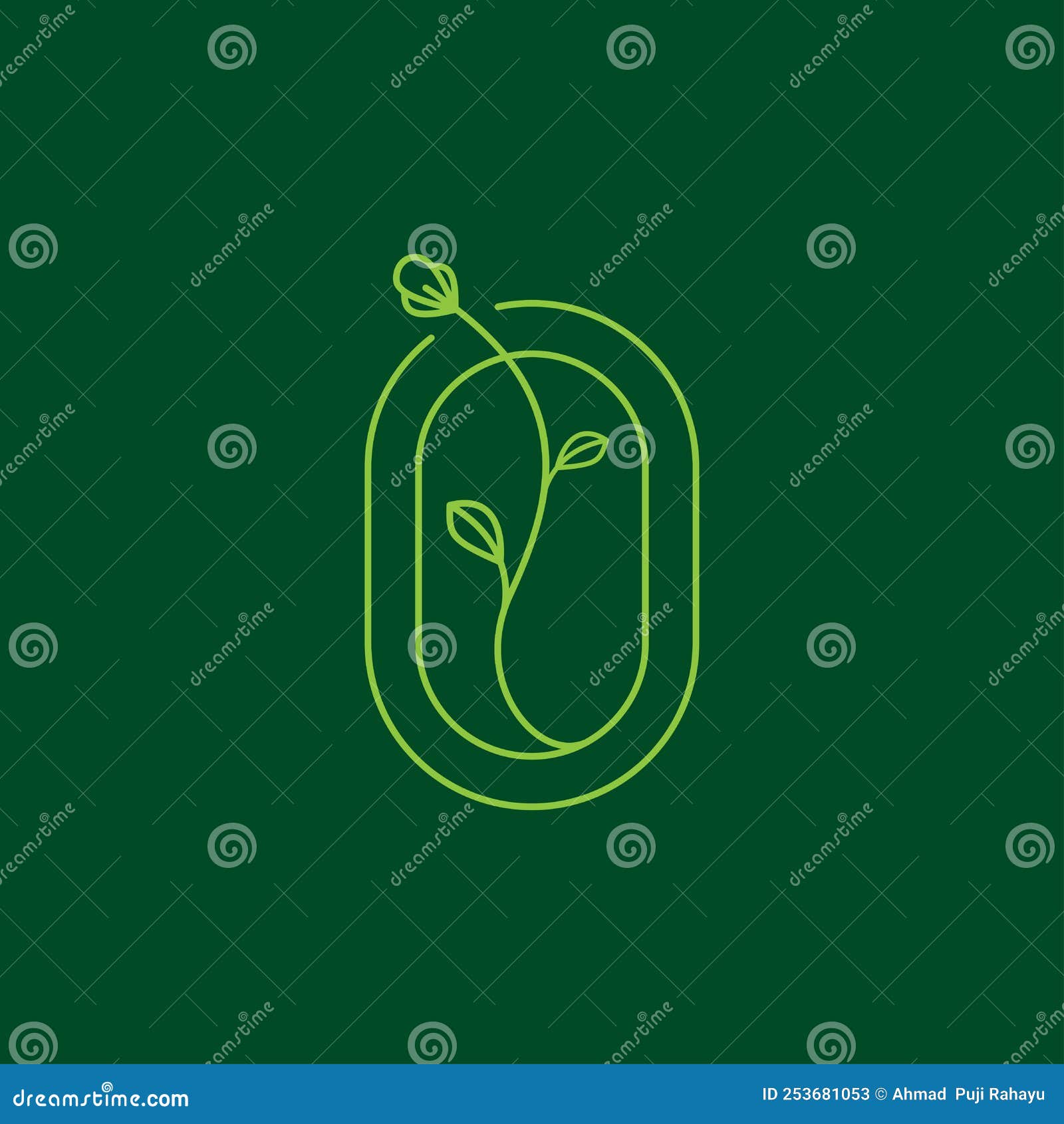 Flower Plants Growth Lines Minimal Badge Logo Design Stock Vector ... Flower Plants Growth Lines Minimal Badge Logo Design Stock Vector ...