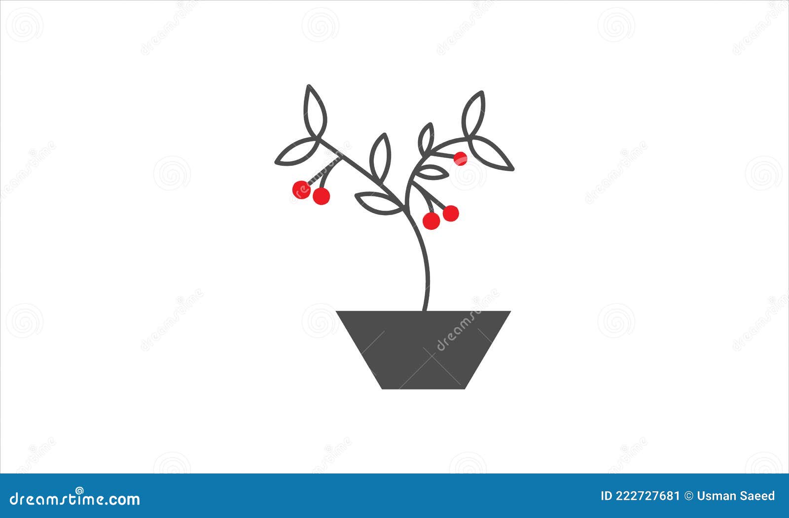 Flower Pot Icon Logo Design Vector Illustration Stock Vector ...