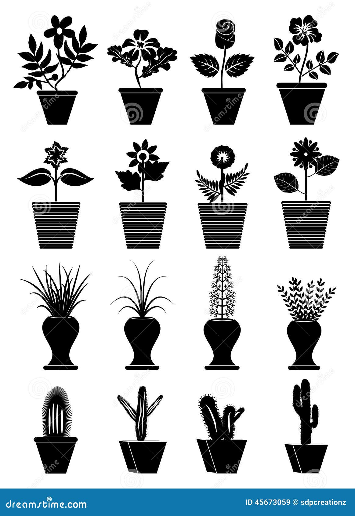 Icons Flower Pot Stock Illustrations – 8,206 Icons Flower Pot Stock ...