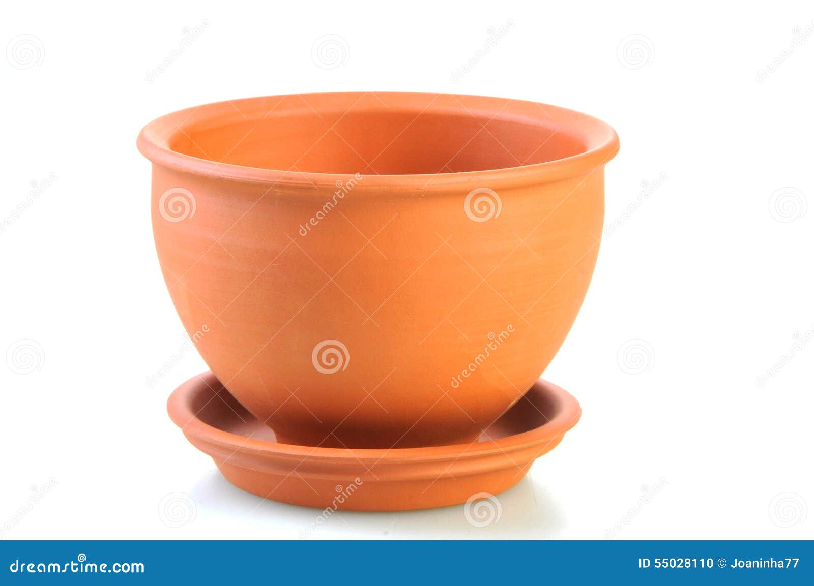 Flower pot stock photo. Image of clay, single, isolated - 55028110