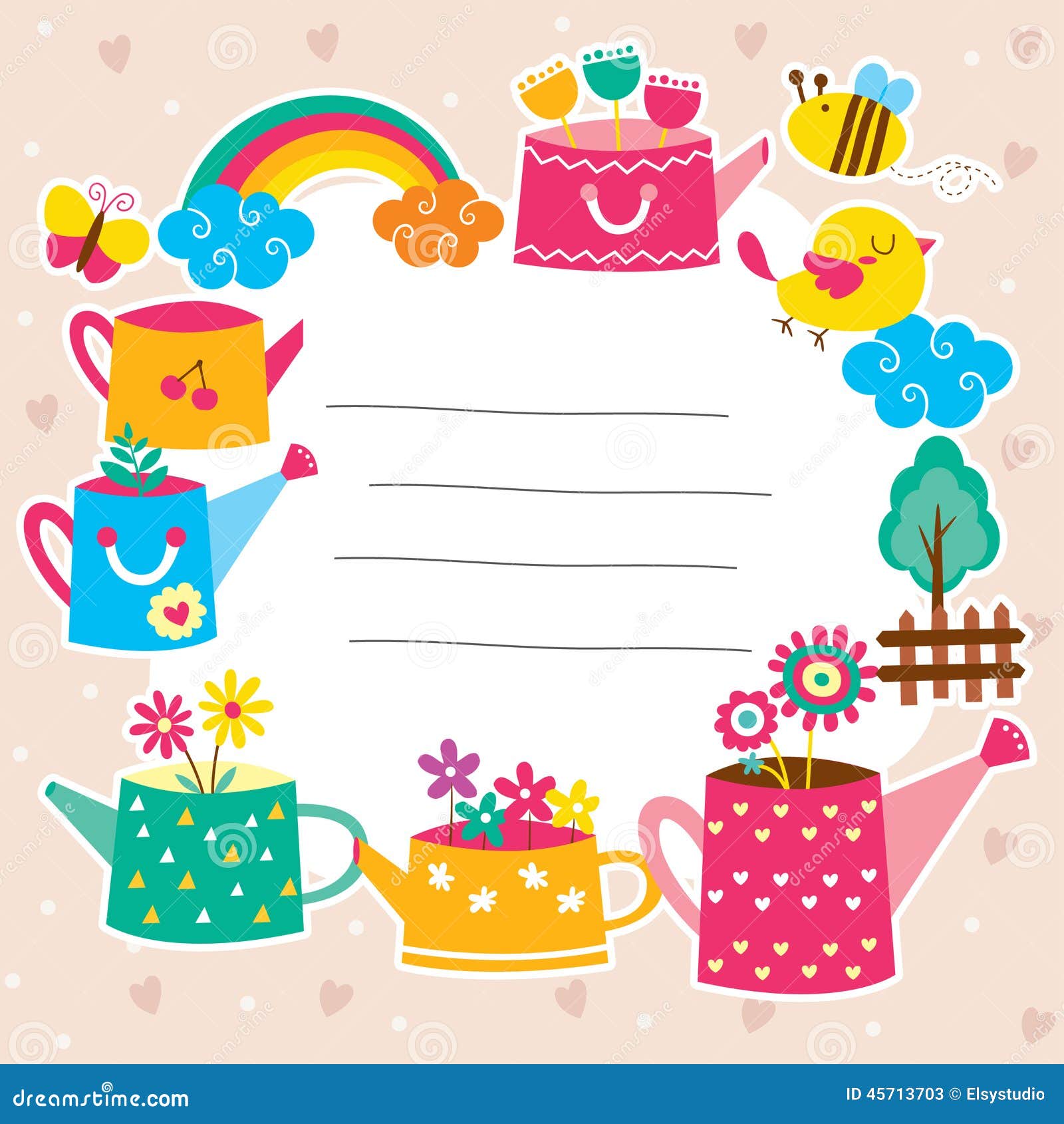 Flower pot layout design stock vector. Illustration of memo - 45713703