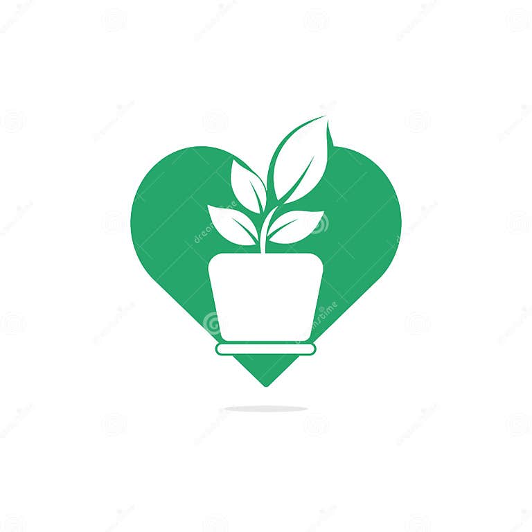 Flower Pot And Plant Logo Stock Vector Illustration Of Green 158830634