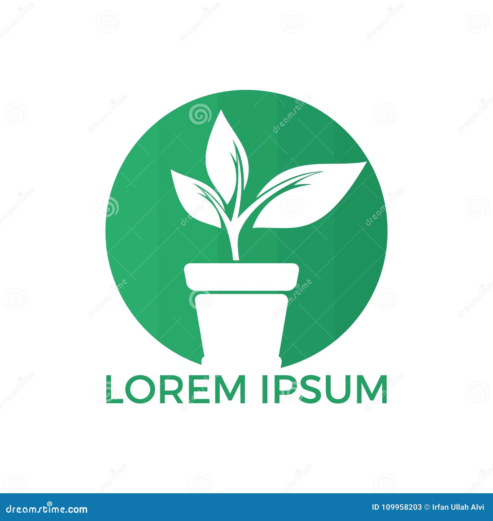 Flower Pot And Plant Logo Stock Vector Illustration Of Concept