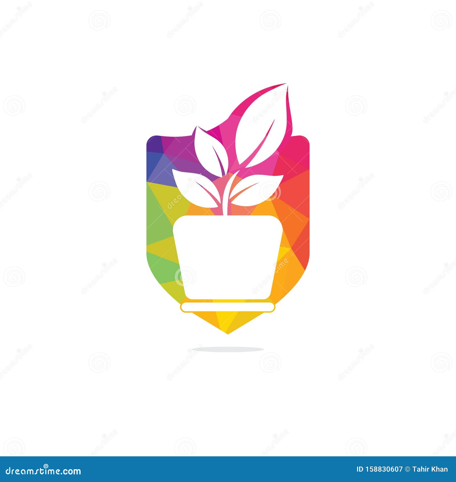 Growth vector logo. stock vector. Illustration of florist - 158830607