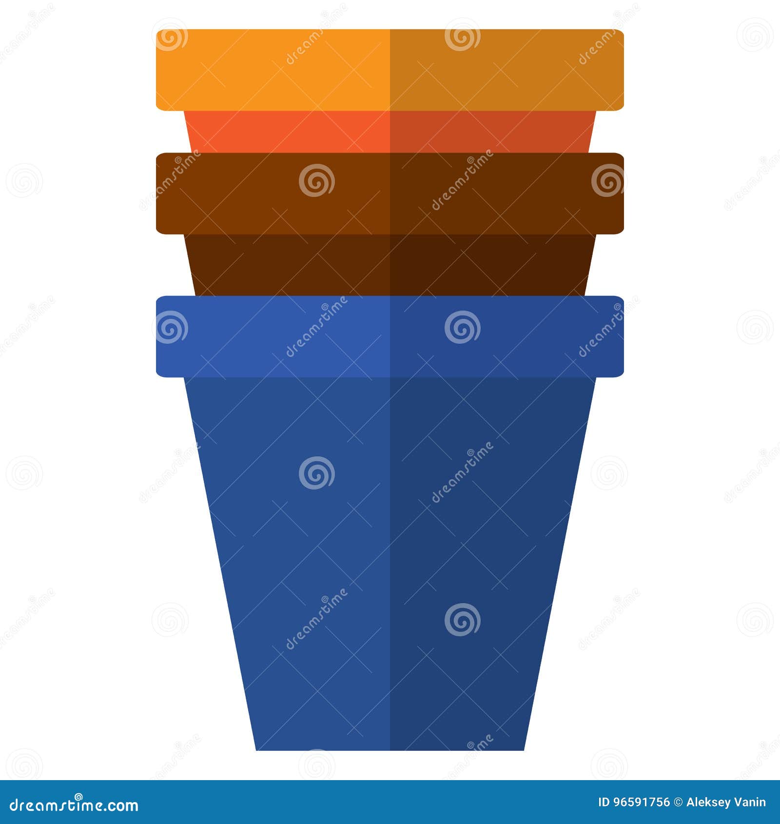 Flower Pots Icon, Vector Illustration Stock Vector - Illustration of ...