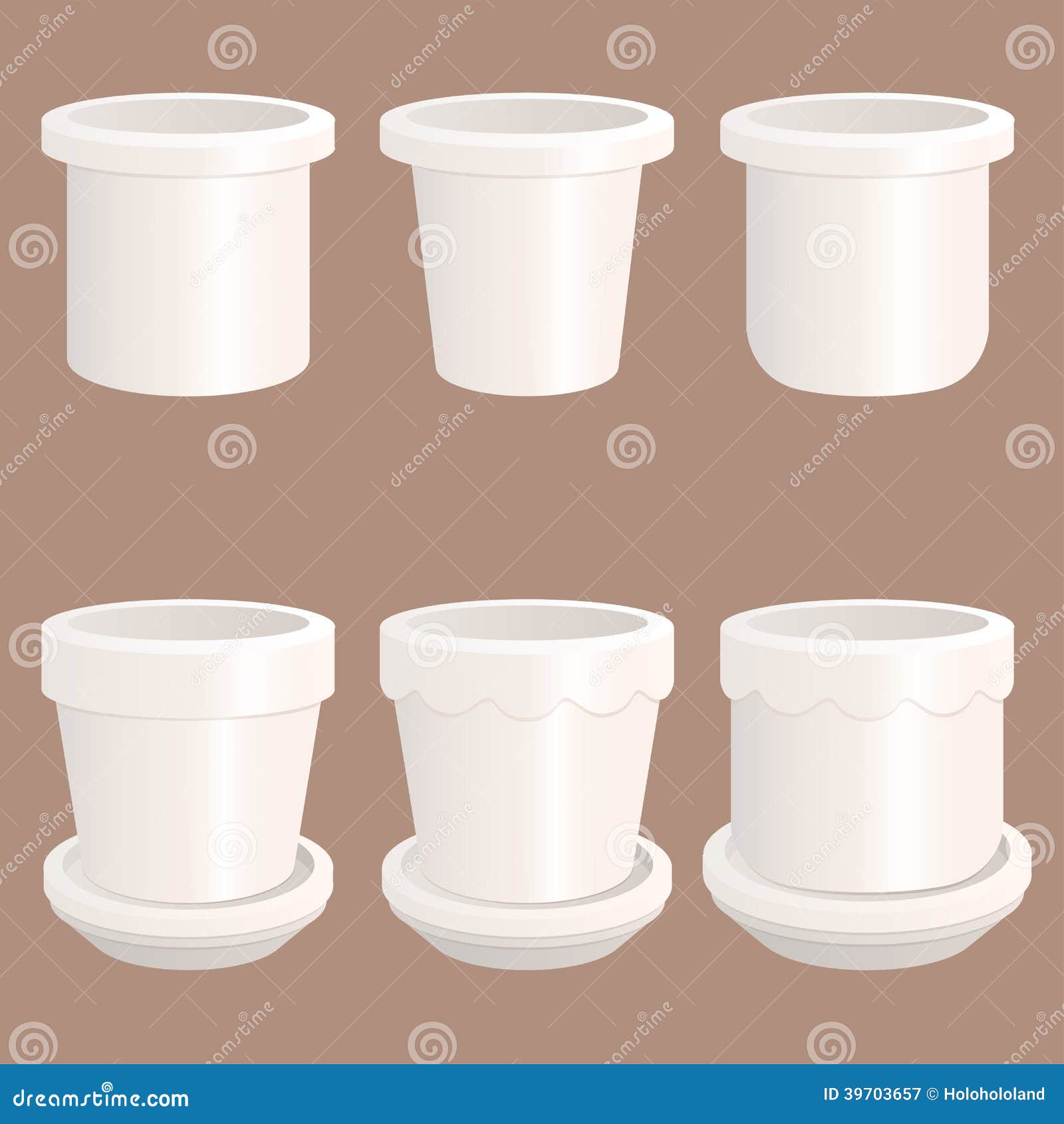 Flower pots stock vector. Illustration of design, concepts - 39703657