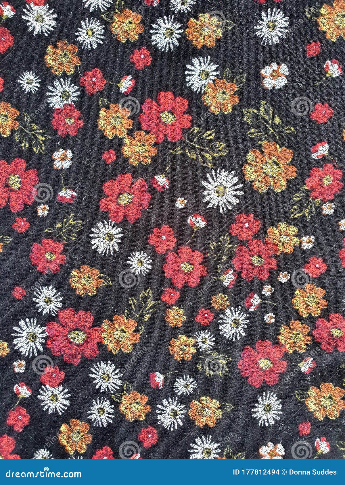 Flower Print on Material stock photo. Image of fashionable - 177812494