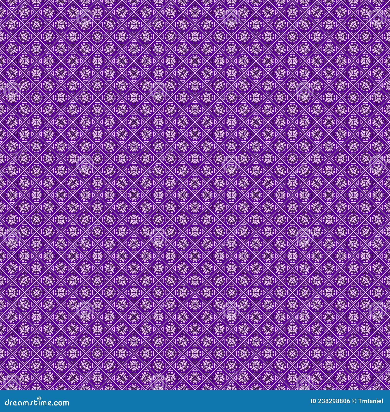 Rhombus Purple Layout Seamless Pattern with the Object Lookalike ...