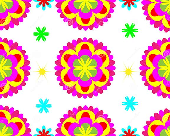 Flower repeat pattren stock illustration. Illustration of reds - 188477128