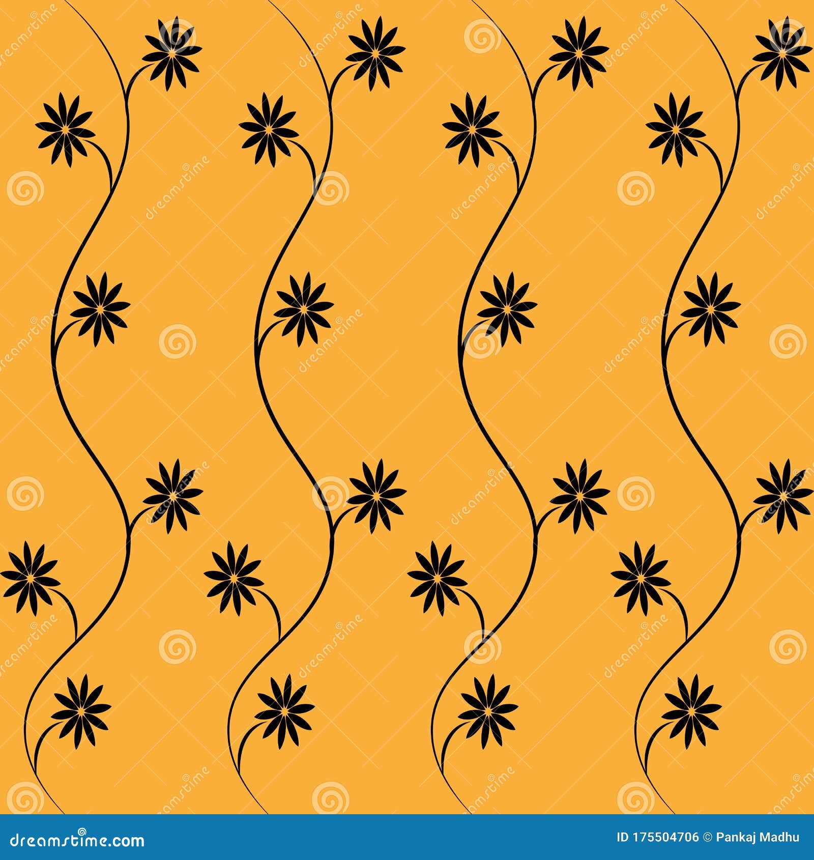 Flower Repeating Pattern. Geometric Simple Print. Vector Repeating ...