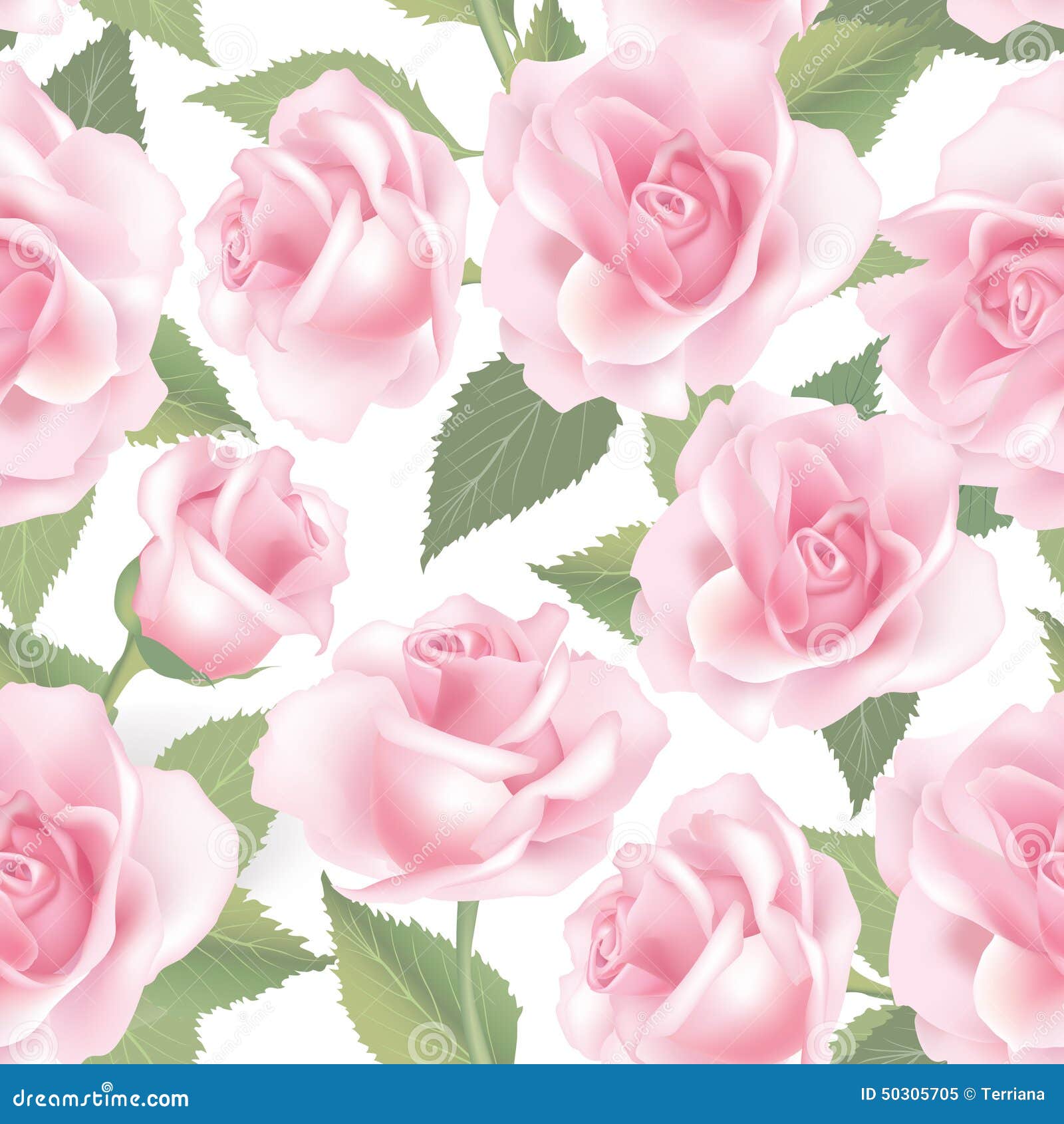 Flower Rose. Floral Seamless Background. Flower Pattern. Stock ...