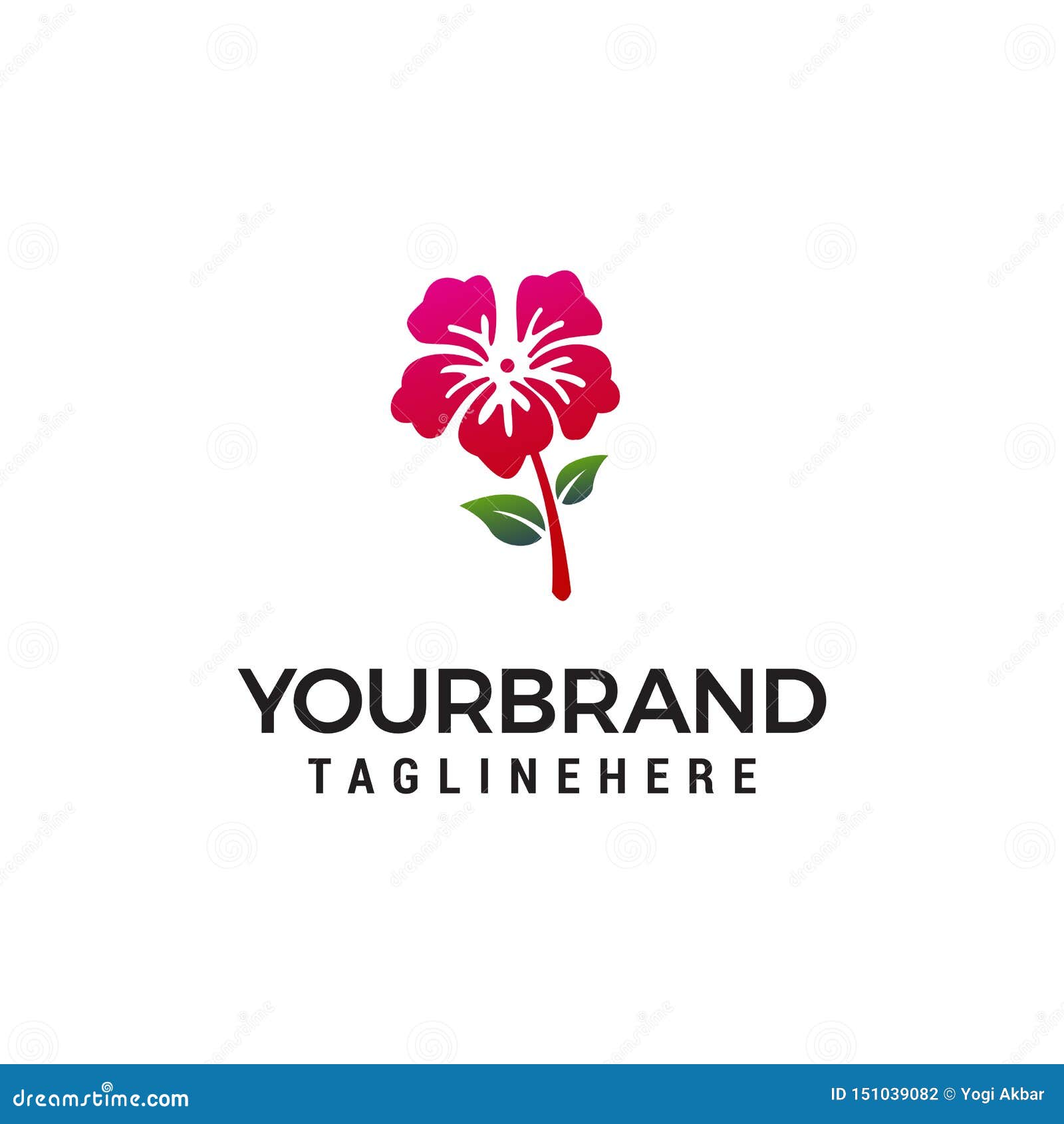 Flower Rose Logo Design Concept Template Stock Vector - Illustration of ...