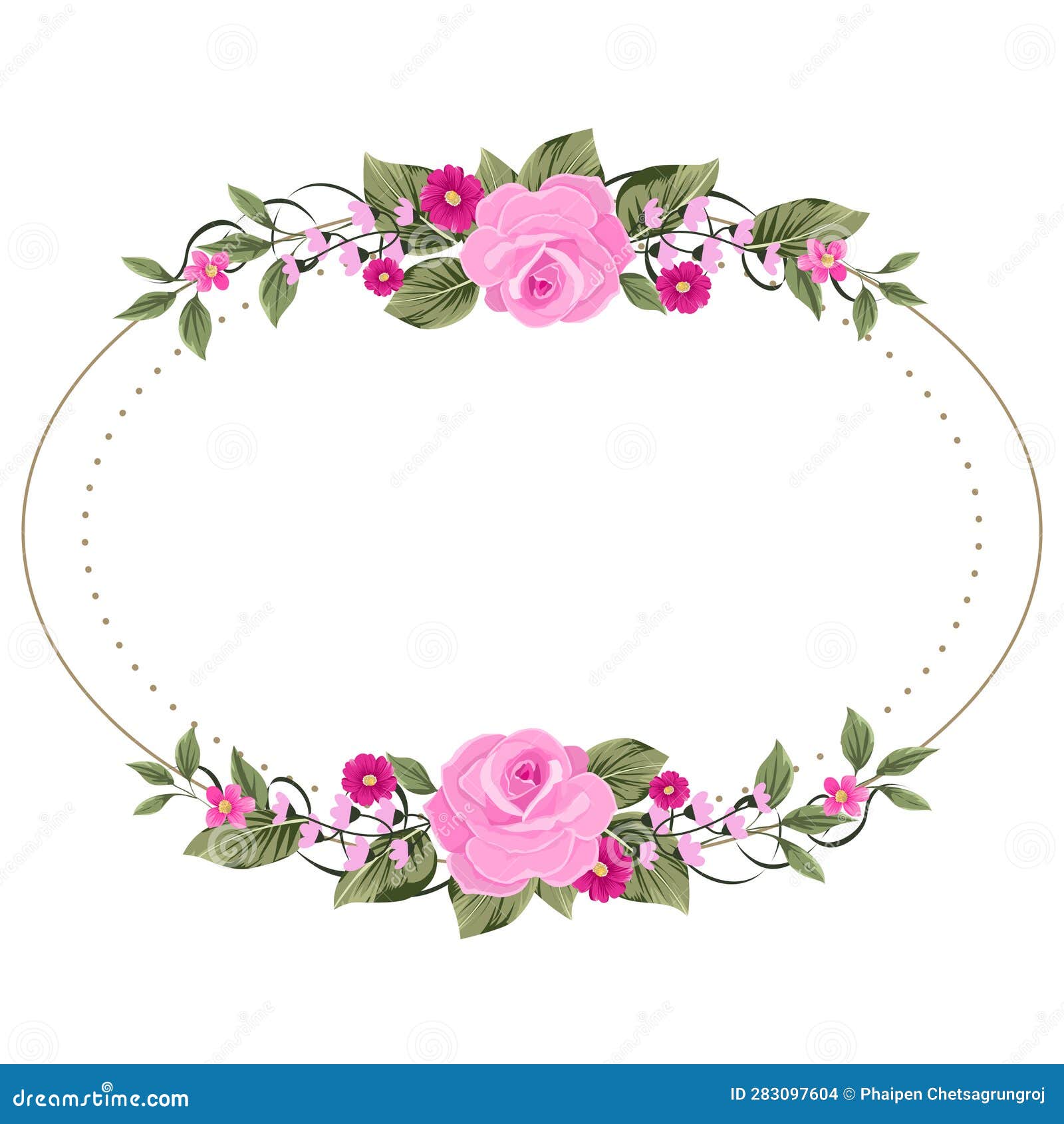 Flower Rose Vector with Ellipse for Background, Texture, Wrapper ...