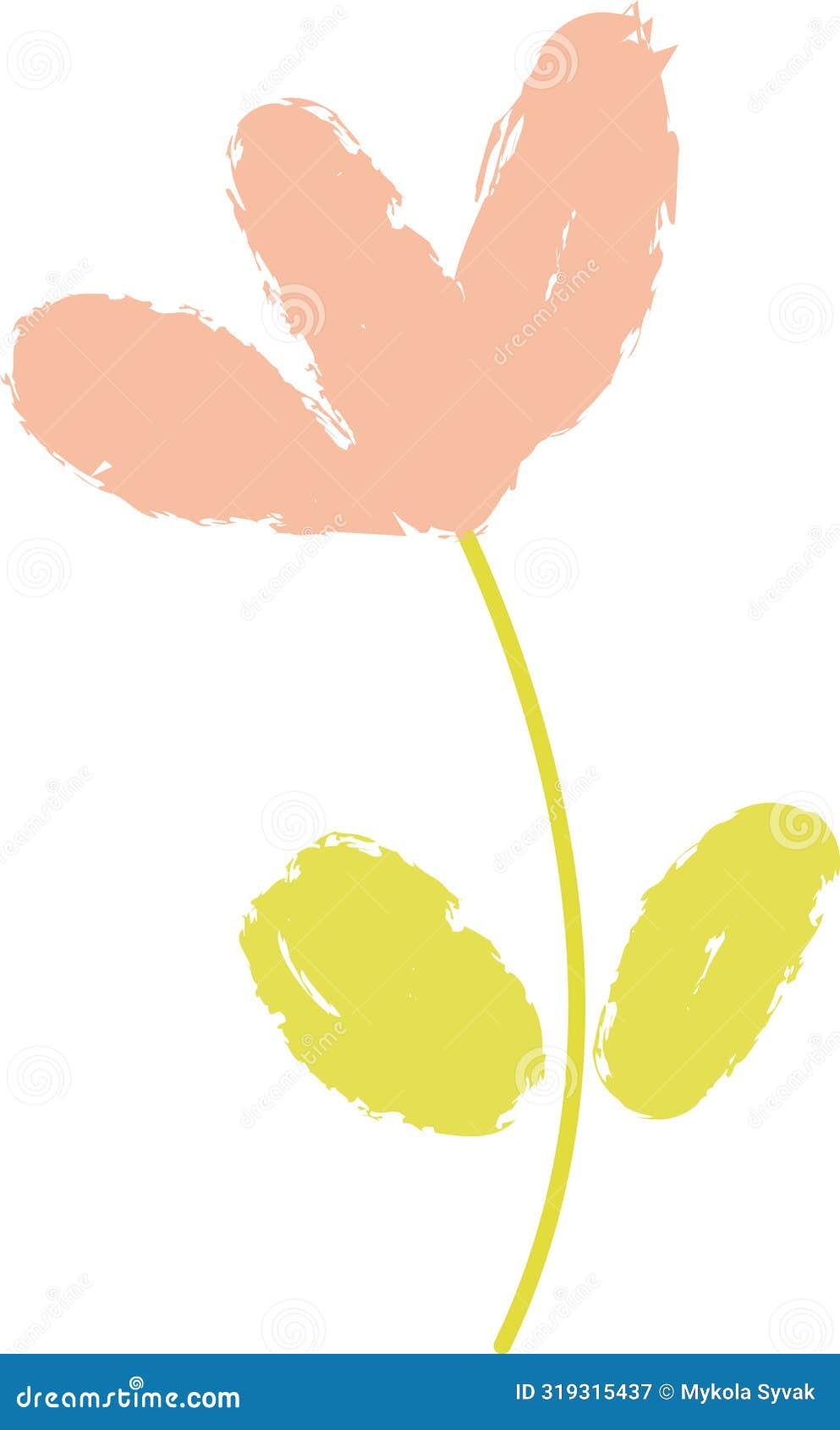Flower Scribble Sketch stock vector. Illustration of doodle - 319315437