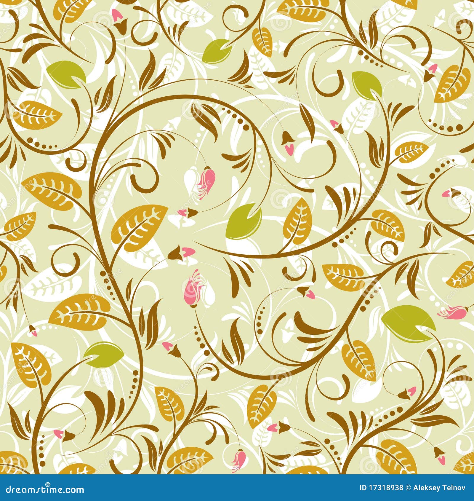 Flower seamless pattern stock vector. Illustration of decoration - 17318938