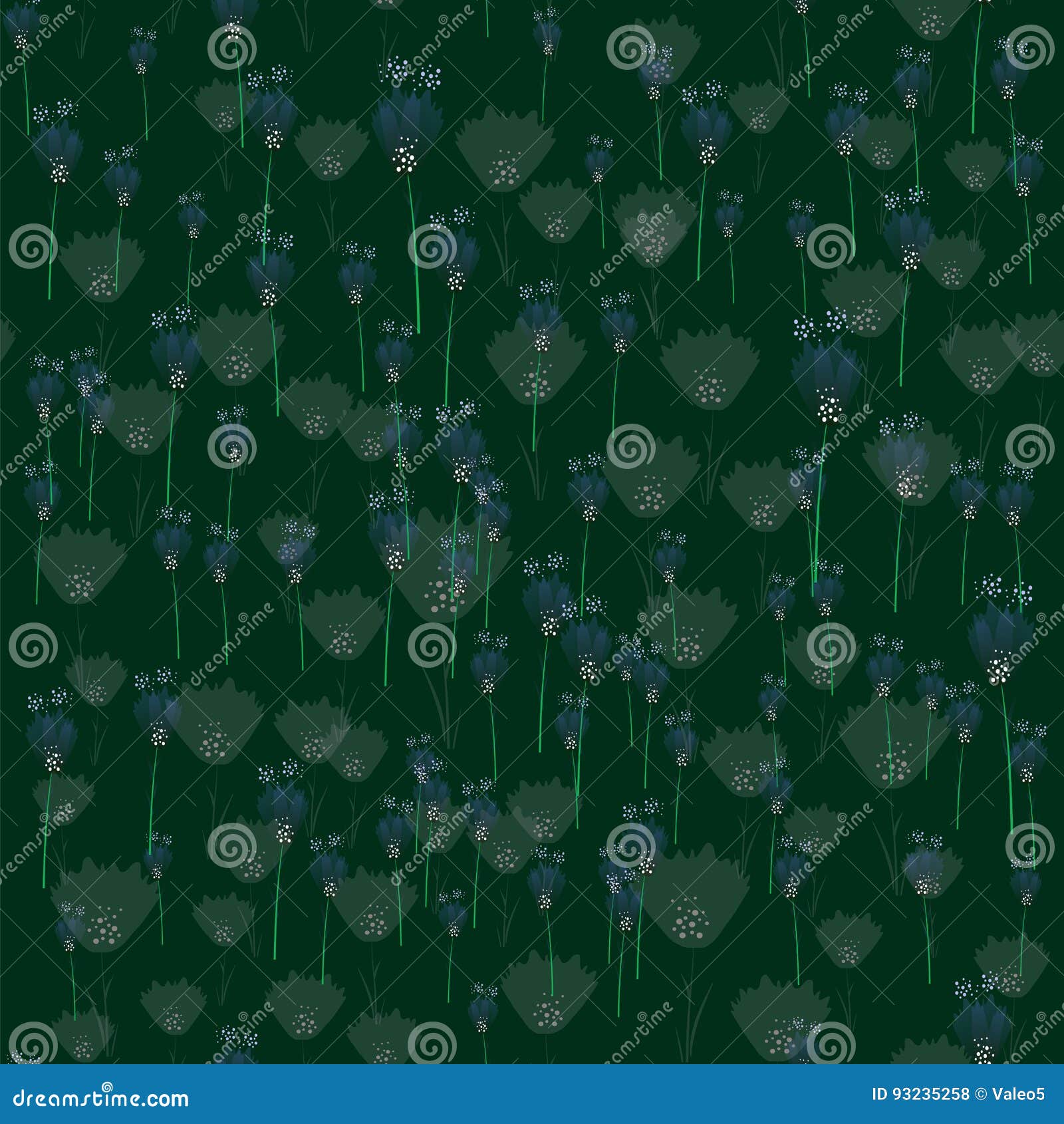 Flower Seamless Pattern stock vector. Illustration of bouquet - 93235258