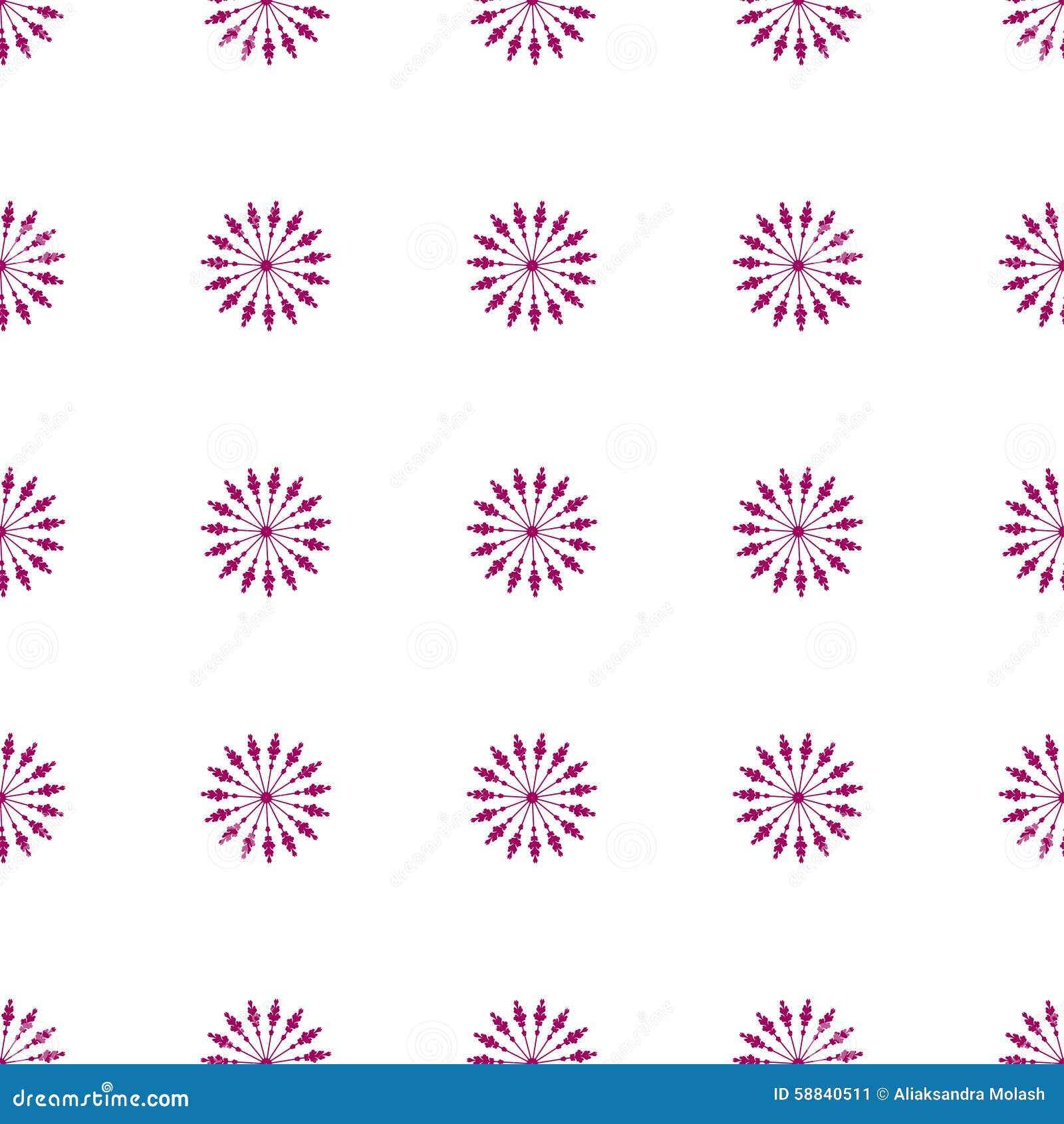 Flower Seamless Pattern Pink Color Stock Vector - Illustration of ...