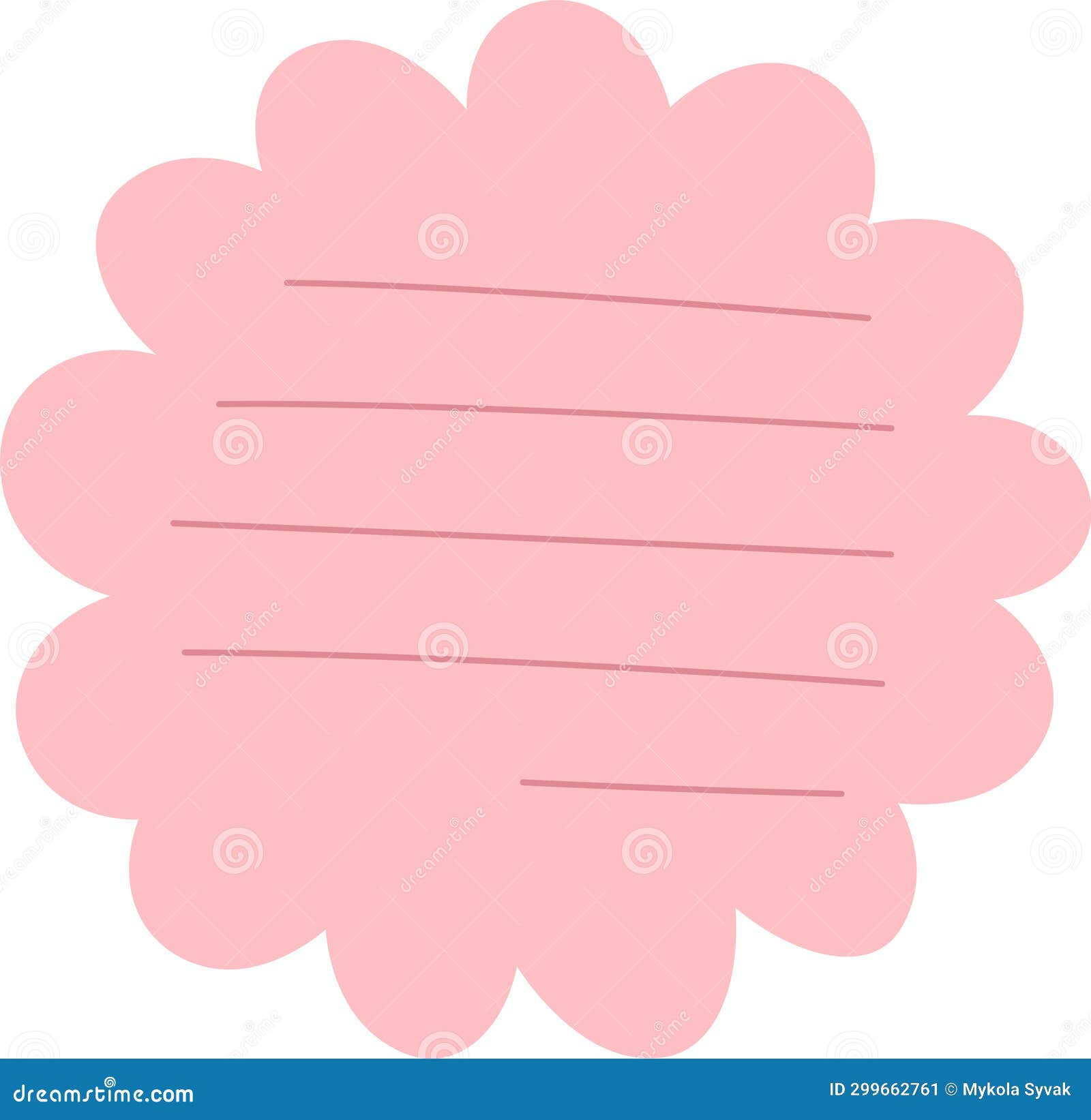 Flower Shape Notebook Sheet Stock Vector - Illustration of notebook ...