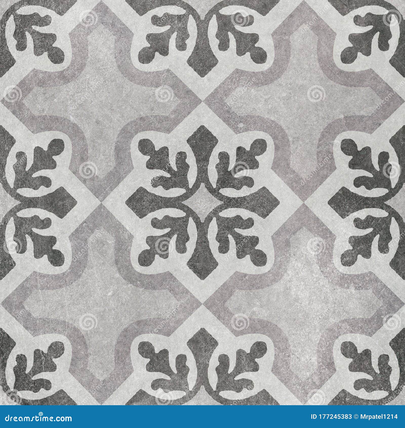 Flower Shape Pattern Stone Mosaic Floor and Wall Decor Tile Stock Image ...