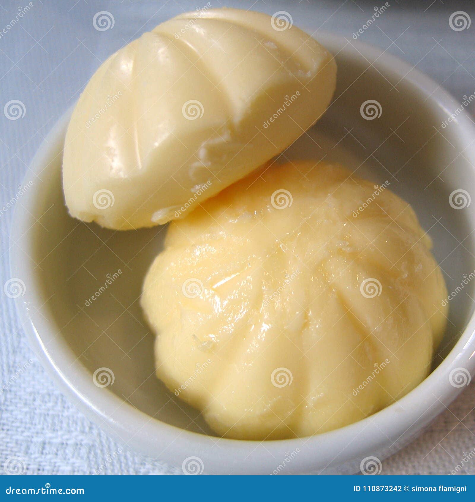 Flower shaped butter stock photo. Image of bowl, yummy - 110873242