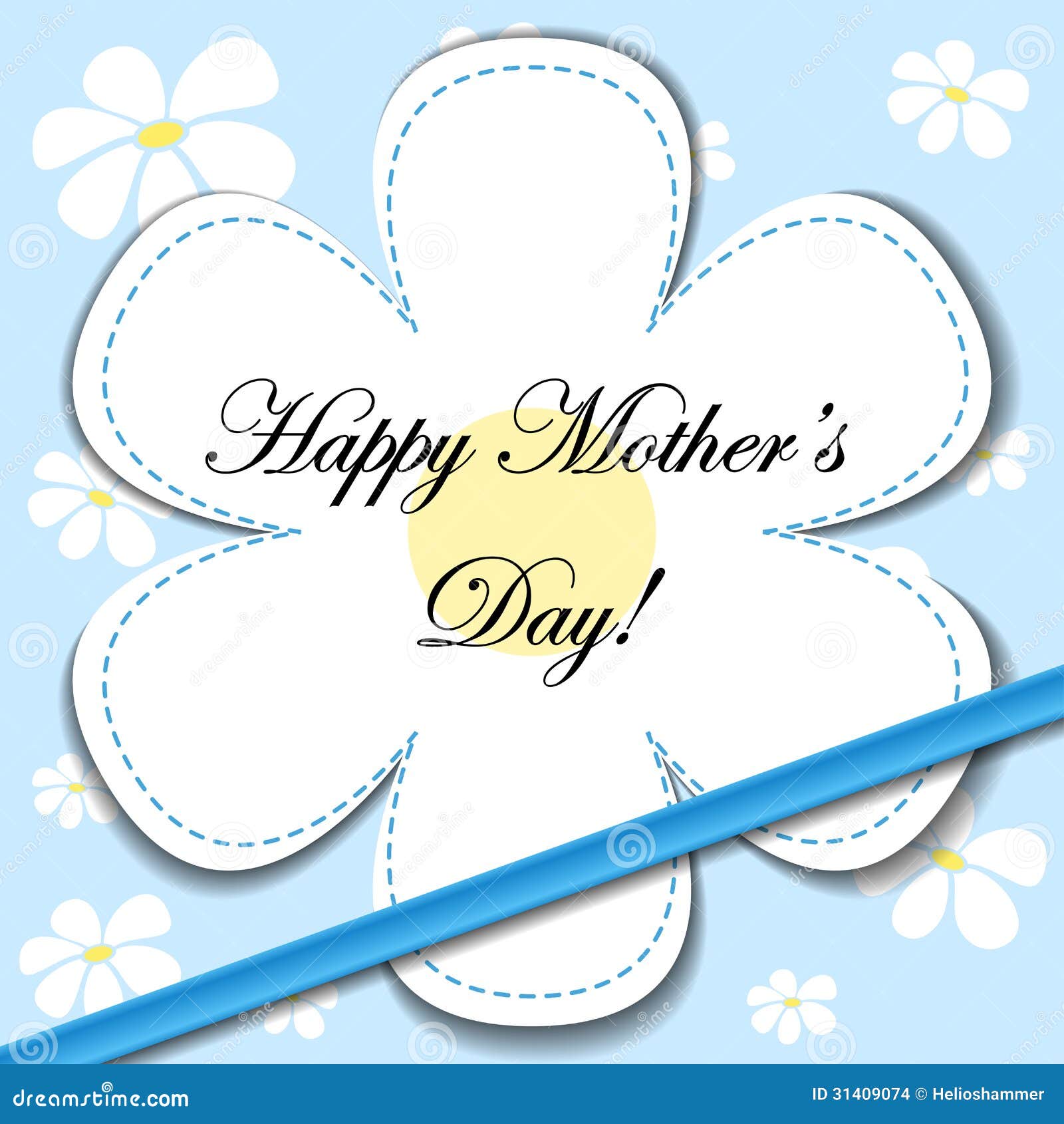 Flower Shaped Greeting Card Stock Vector - Illustration of banner ...