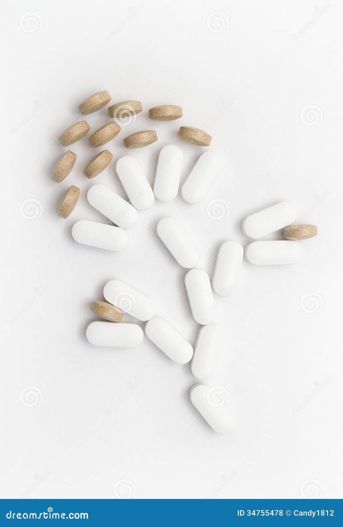 Flower shaped pills stock photo. Image of hospital, closeup - 34755478