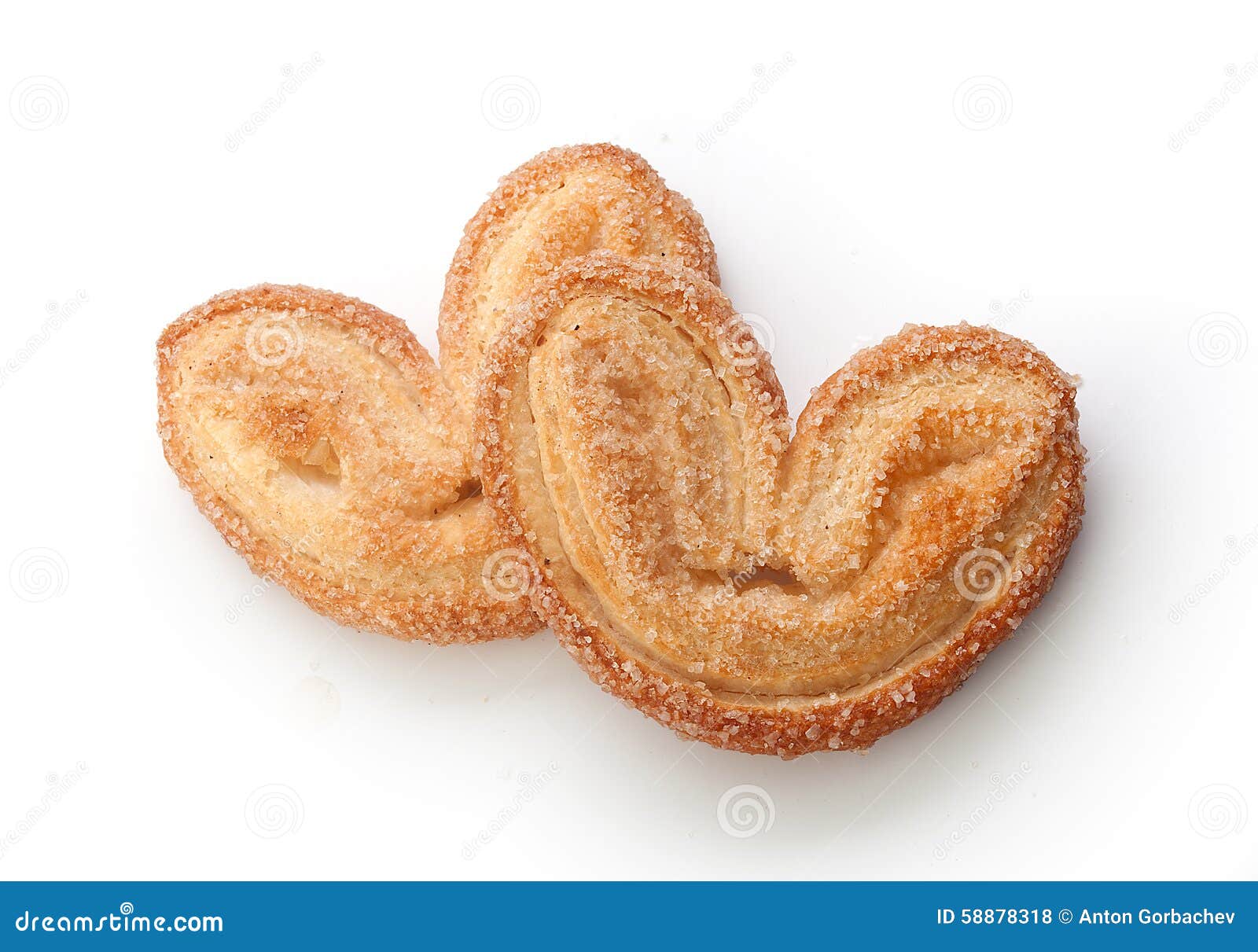 Flower Shaped Puff Pastry Cookies Stock Photo - Image of sweet, path ...